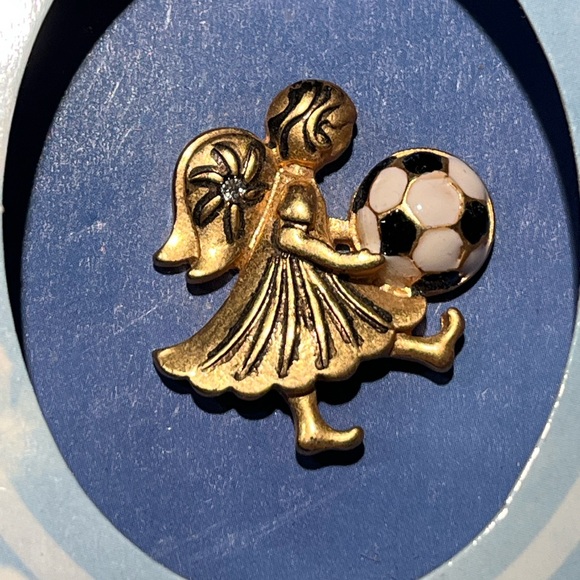 Jewelry | Nwot Two Soccer Angel Pins The Soccer Angel Pins Are In ...